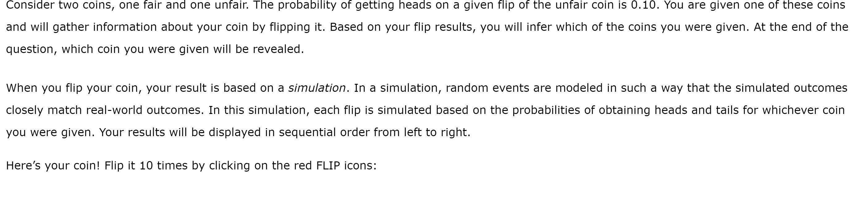 Solved Consider two coins, one fair and one unfair. The | Chegg.com