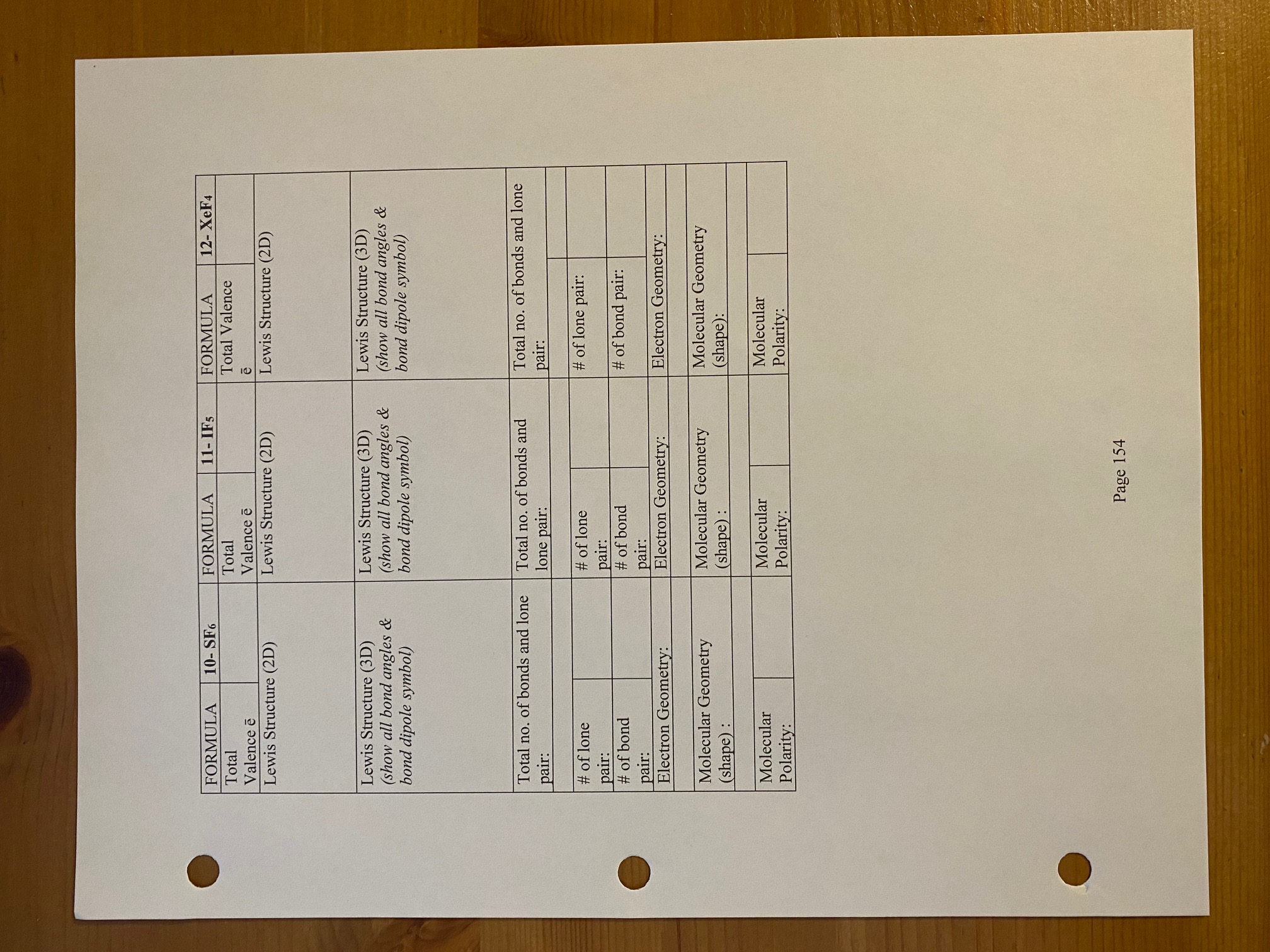 Solved Lab 21-VESPER PURPOSE . Predict Lewis structure of | Chegg.com