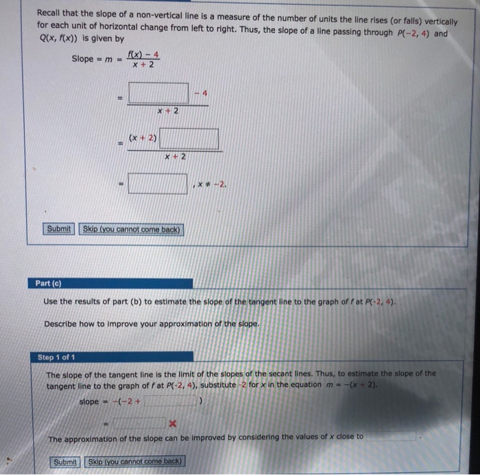 Solved ll that the slope of a non-vertical line is a measure | Chegg.com