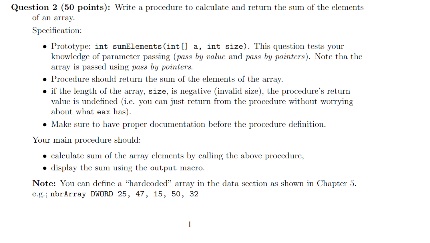 Solved Answer This In Assembly Language 80x86 Do This