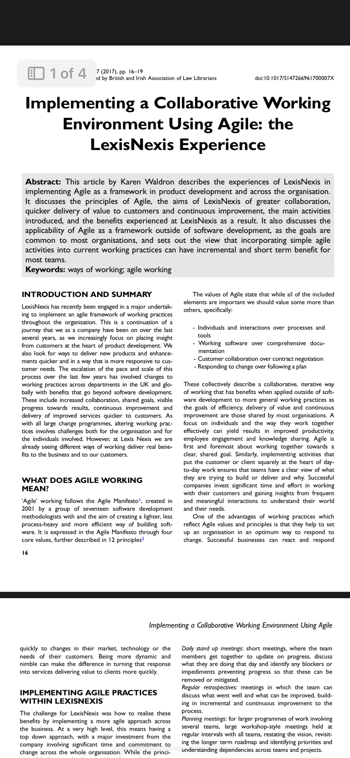 Solved Implementing a Collaborative Working Environment | Chegg.com