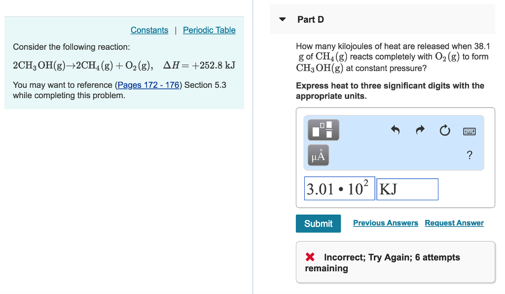Solved Part D Constants Periodic Table Consider the | Chegg.com