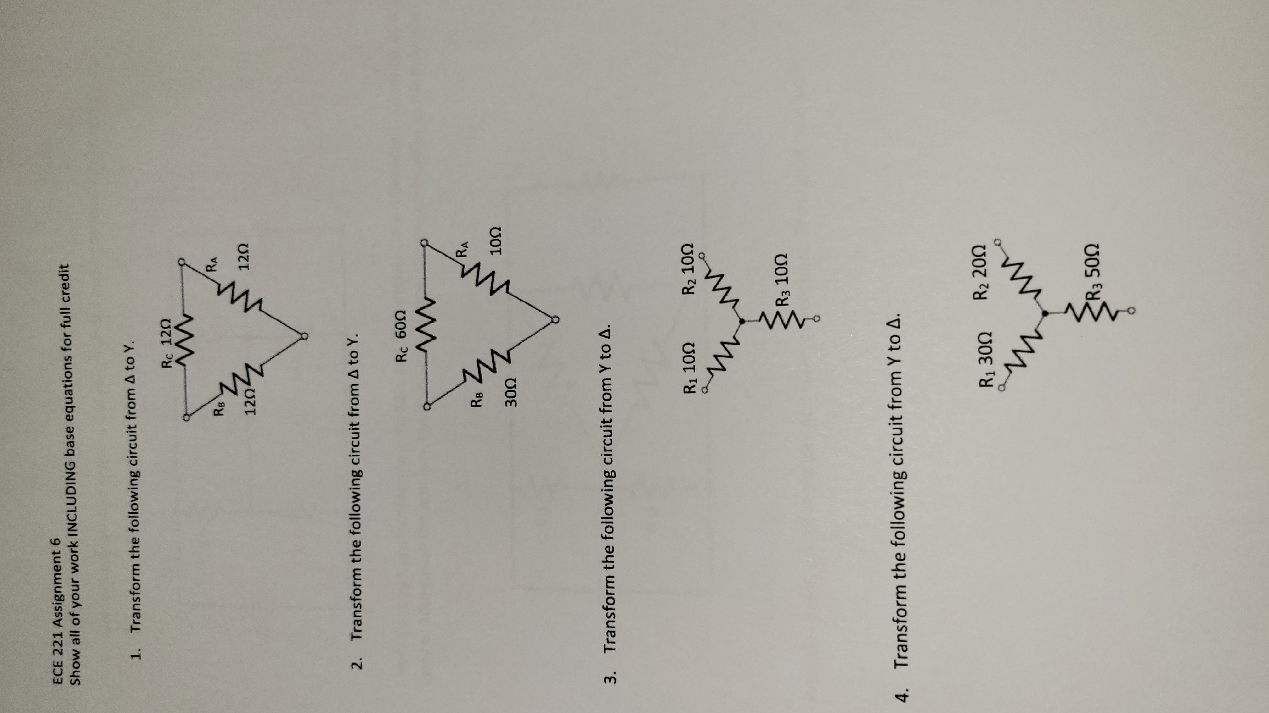 Solved ECE 221 Assignment 6 Show all of your work INCLUDING | Chegg.com