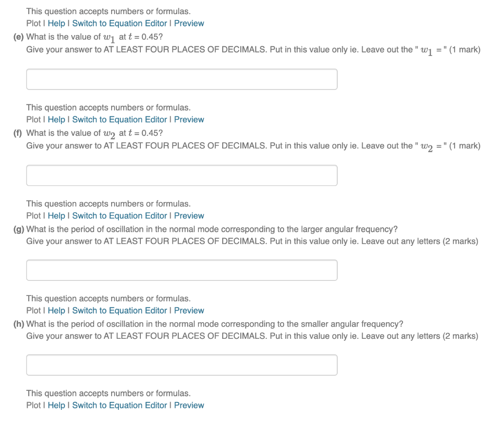 Solved Four masses connected by Euler-Bernoulli beams and | Chegg.com
