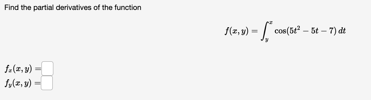 Solved Find the partial derivatives of the function | Chegg.com