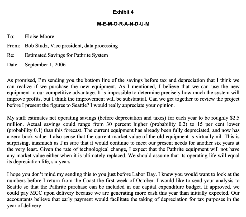 Eloise Moore was elated as she put down the phone. | Chegg.com