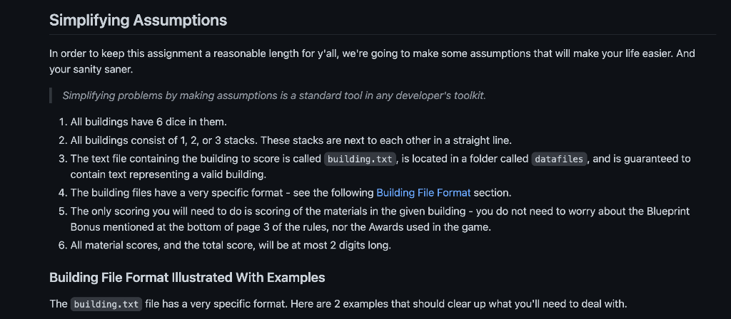Solved Simplifying Assumptions In order to keep this | Chegg.com