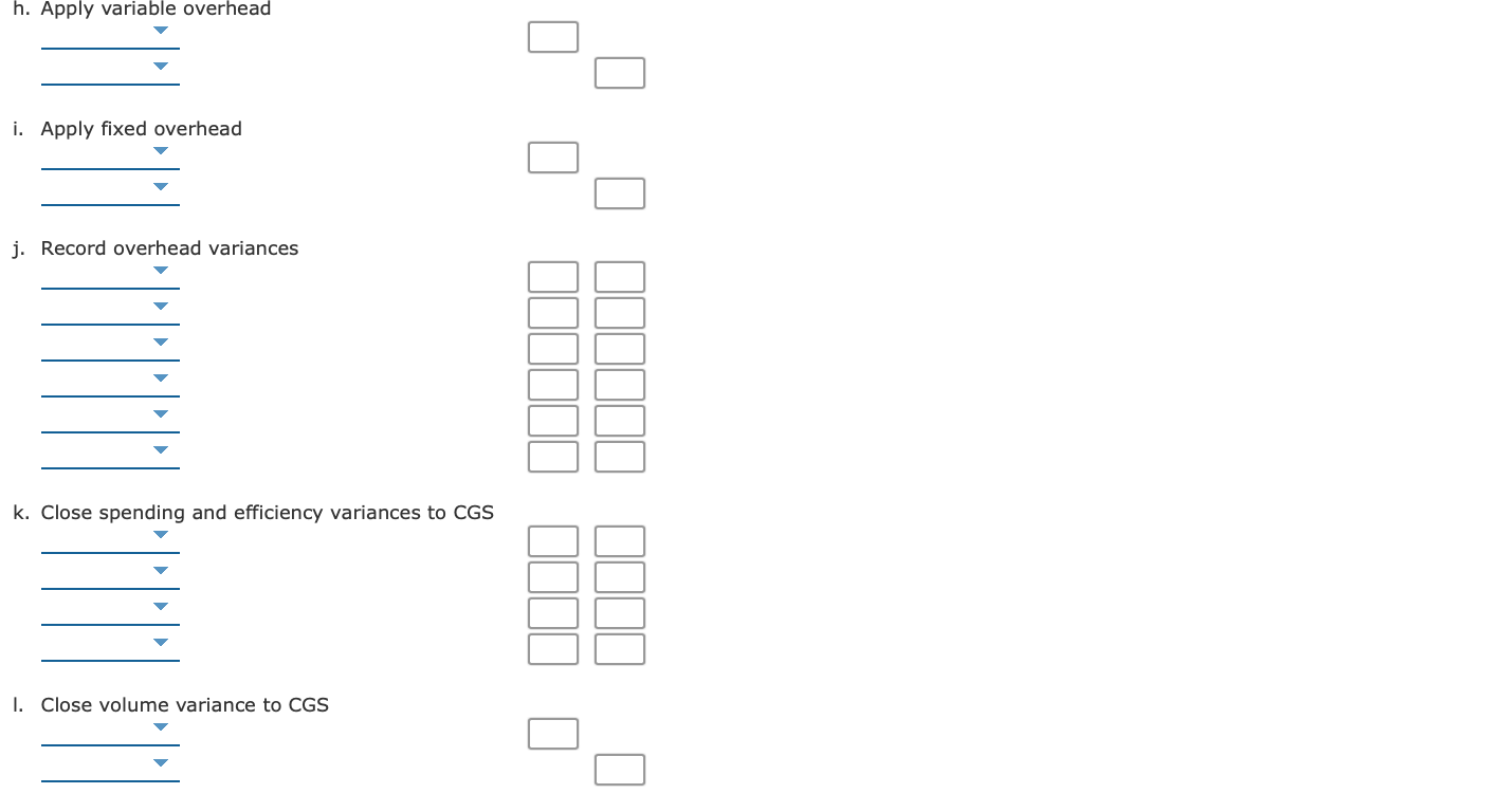 Solved Basic Variance Analysis, Revision of Standards, | Chegg.com