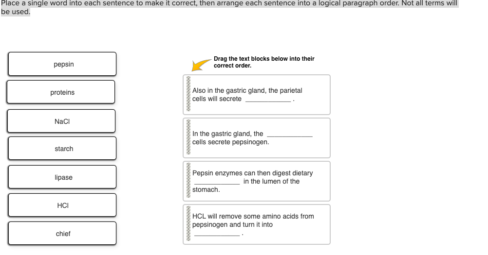 Solved Place a single word into each sentence to make it | Chegg.com