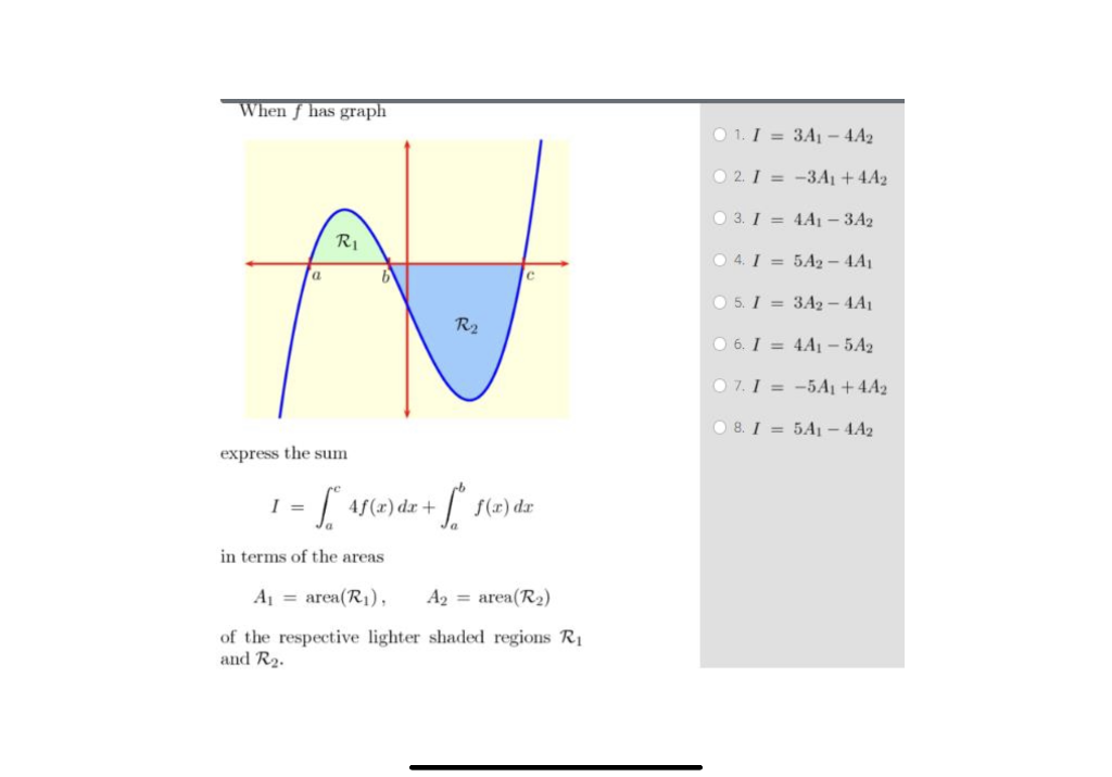 Solved When has graph 1.1 = 3A1 - 4A2 2 1 = -3A + 4A2 3. I = | Chegg.com