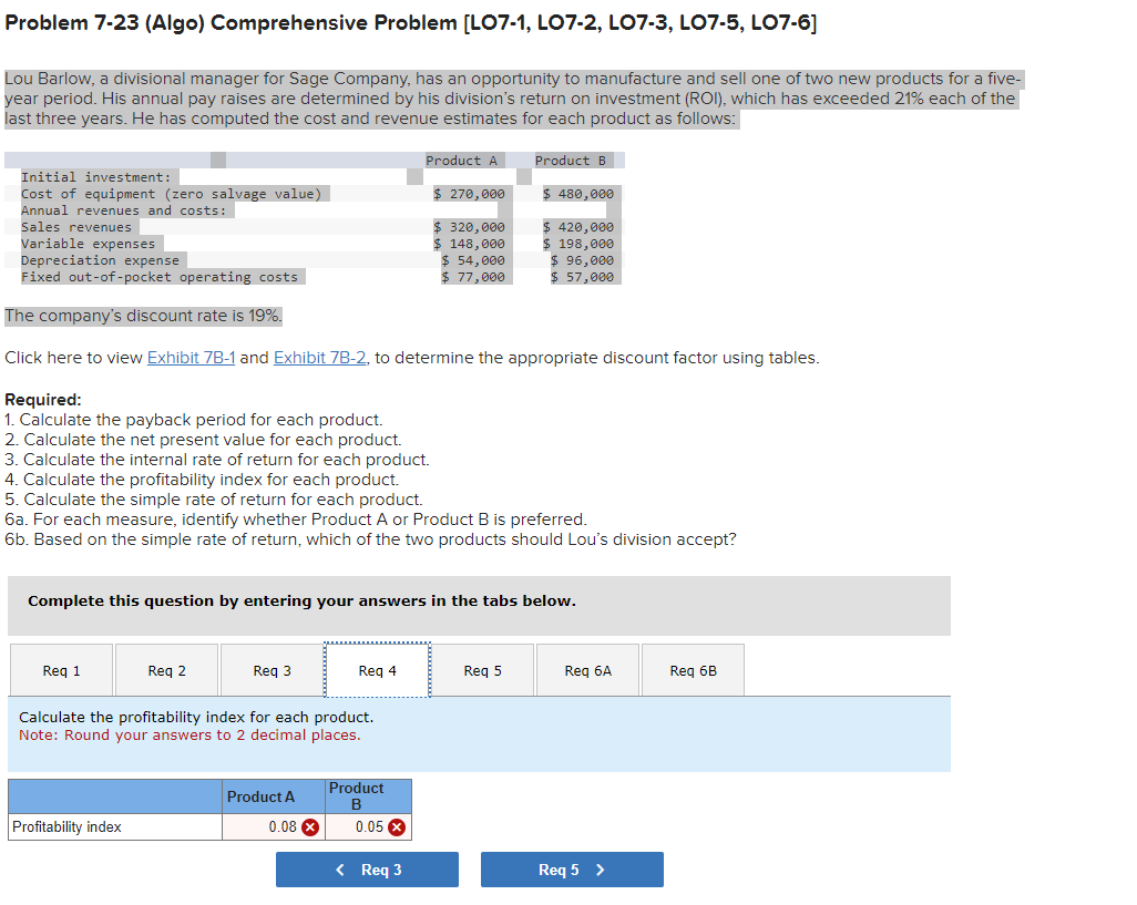 Solved Problem 7-23 (Algo) Comprehensive Problem [LO7-1, | Chegg.com