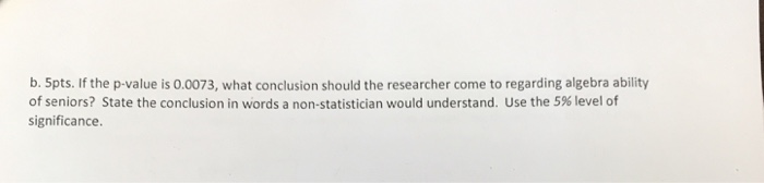 Solved 8. The average score on a freshman algebra placement | Chegg.com