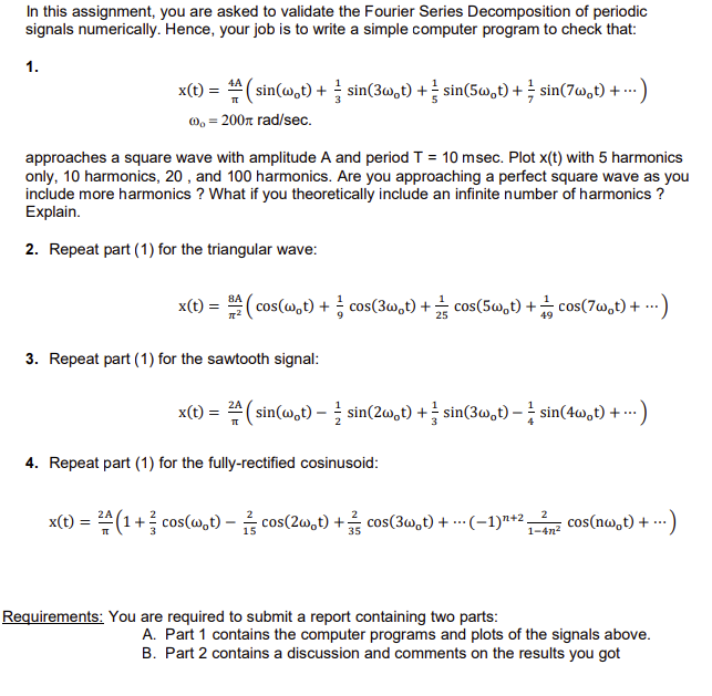 Solved In this assignment, you are asked to validate the | Chegg.com