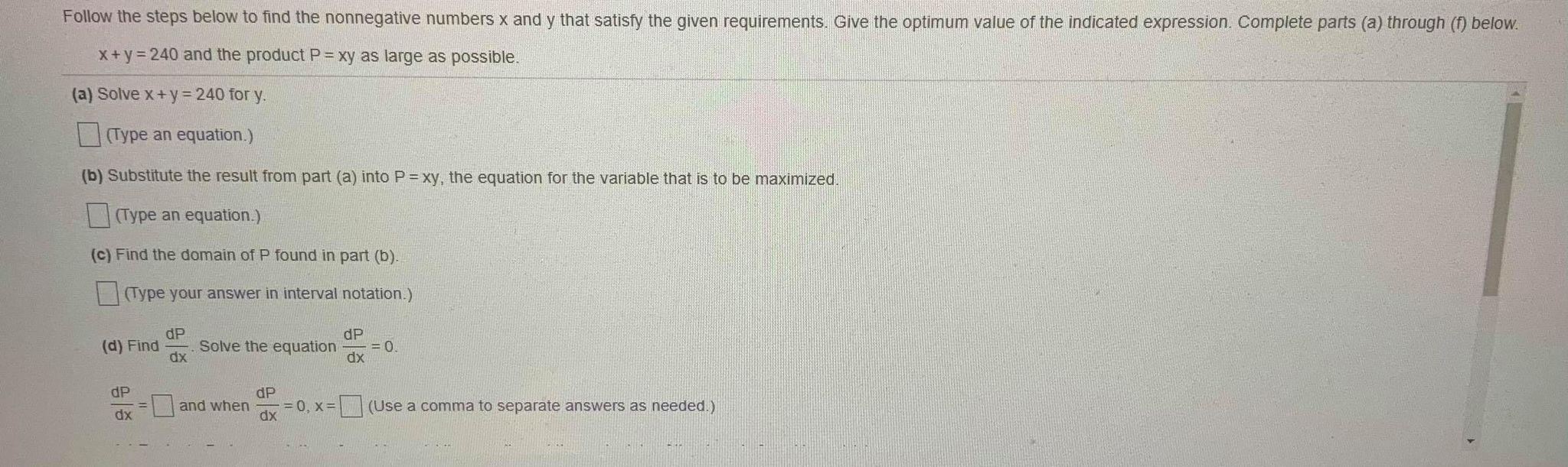 Solved Follow the steps below to find the nonnegative | Chegg.com