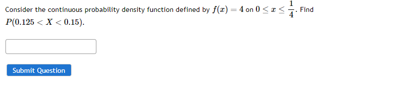 Solved Consider the continuous probability density function | Chegg.com