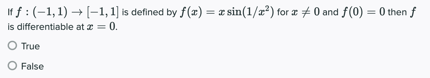 Solved Every bounded monotone sequence converges. O True O | Chegg.com