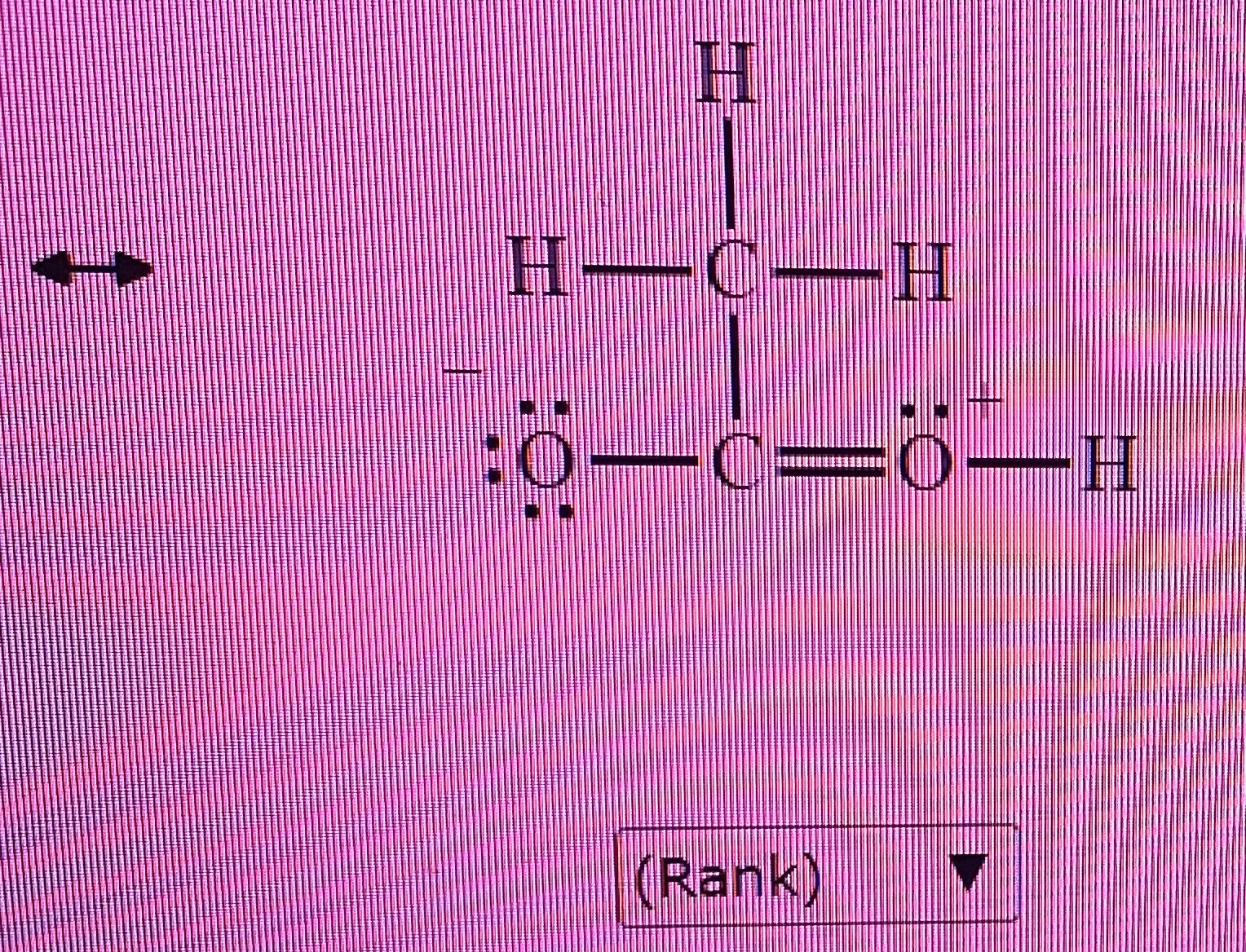 Rank the resonance structure in each row of the table | Chegg.com