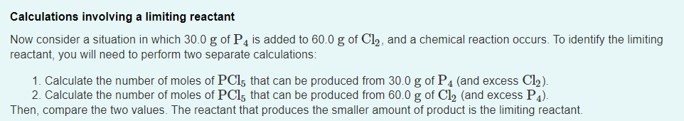 Solved Calculations involving a limiting reactant Now | Chegg.com