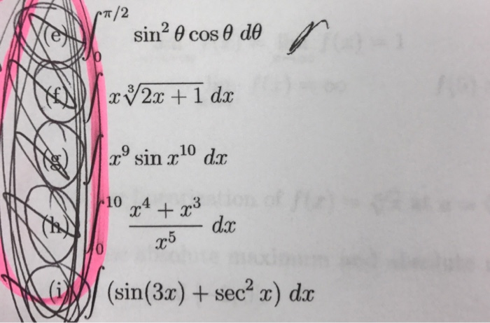 Solved integral^pi/2_0 sin^2 theta cos theta d theta | Chegg.com