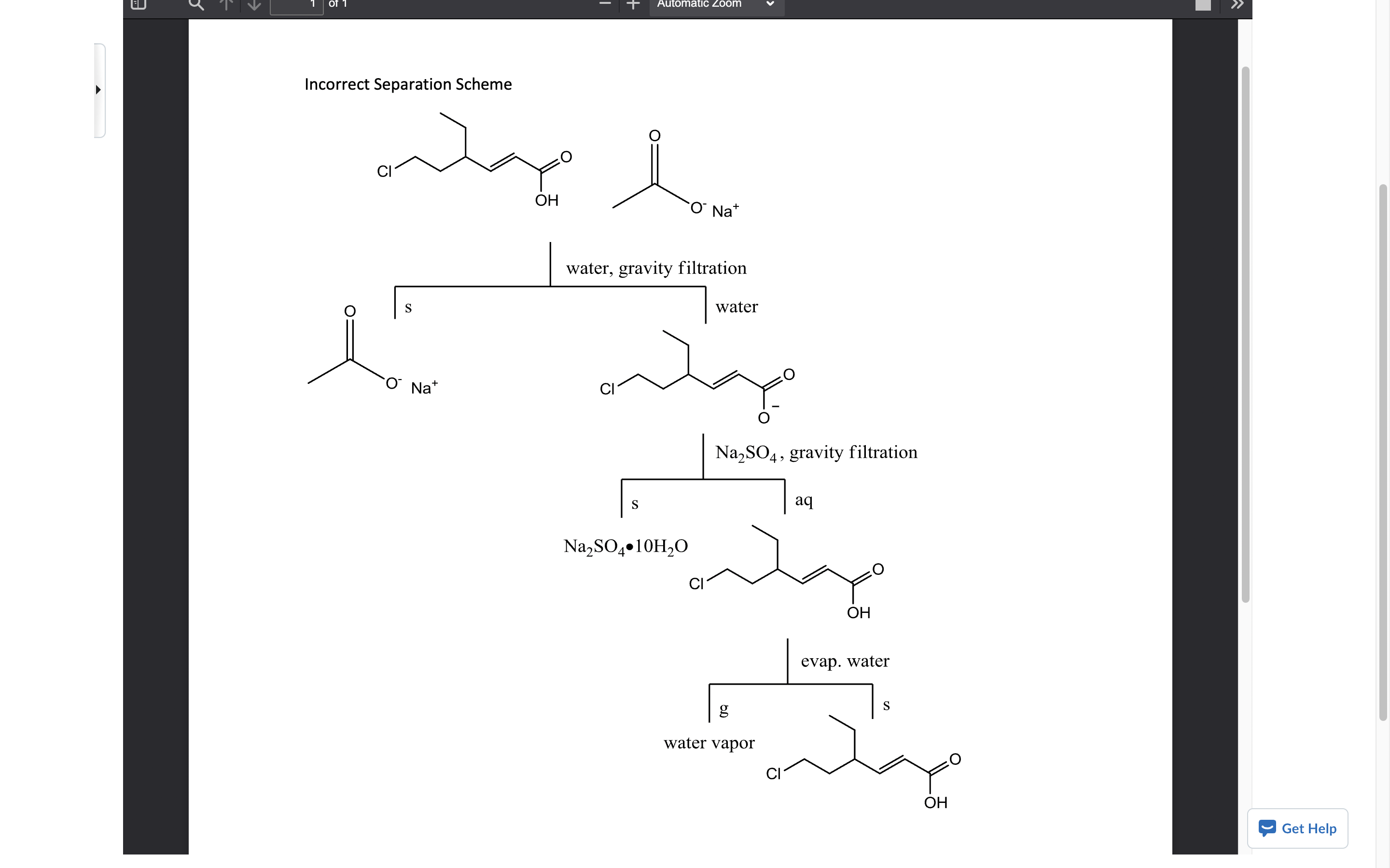 Solved On a page titled Incorrect Separation Scheme print | Chegg.com