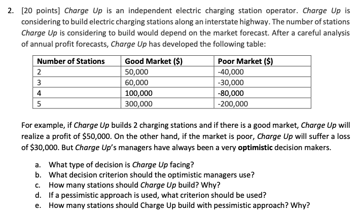 Solved [20 points] Charge Up is an independent electric | Chegg.com