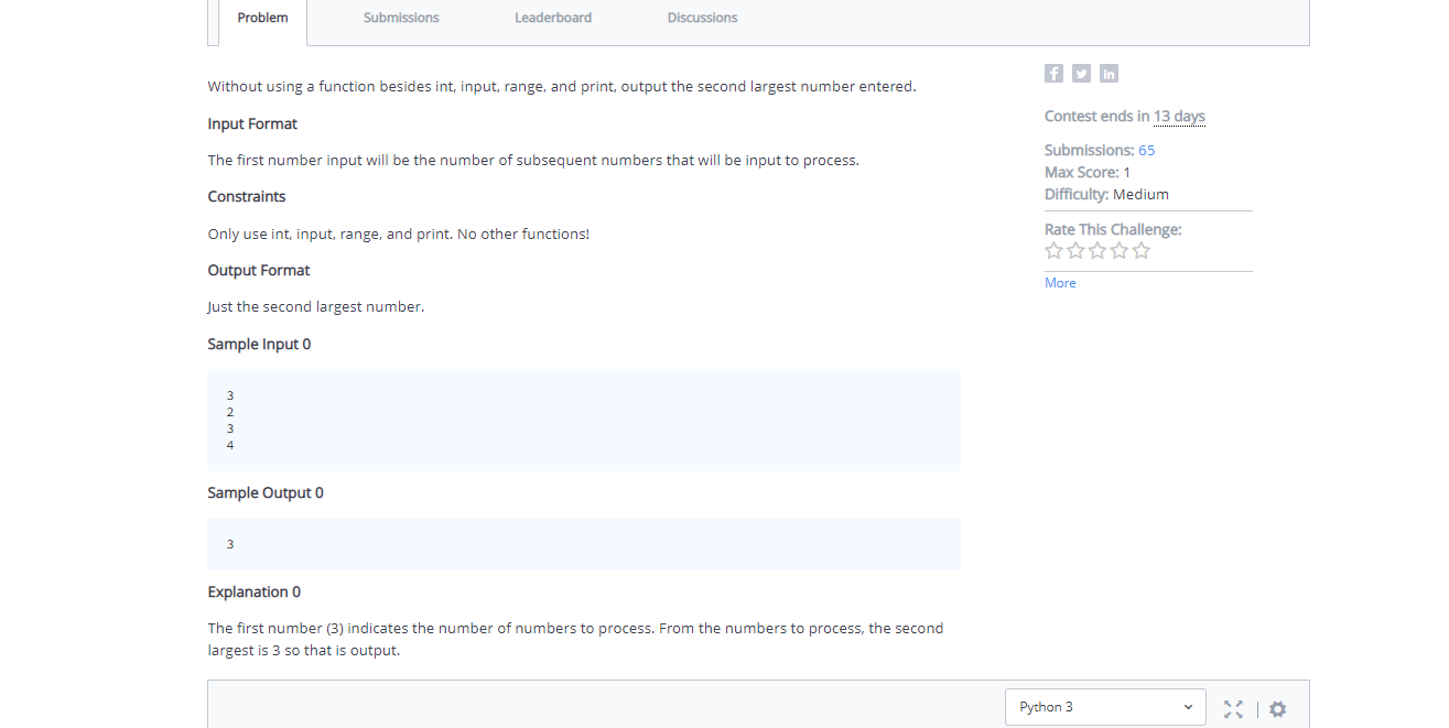 Solved Problem Submissions Leaderboard Discussions fyin The | Chegg.com