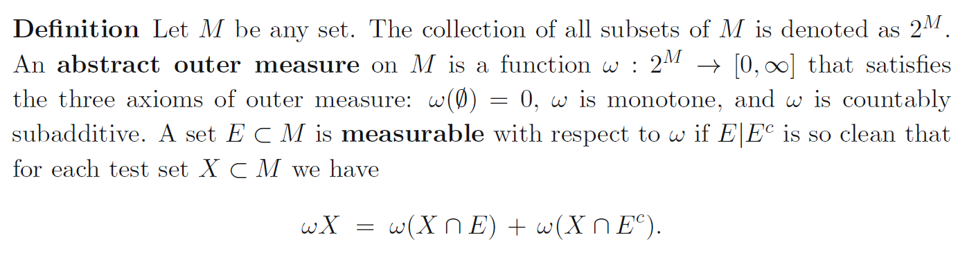 Solved Prove that counting measure is an abstract outer | Chegg.com