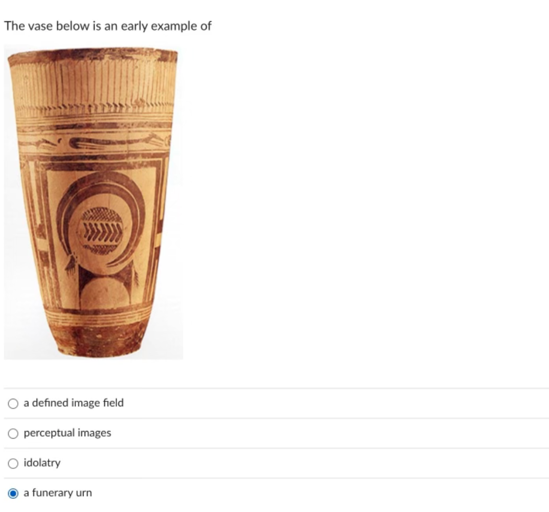The vase below is an early example of a defined image | Chegg.com