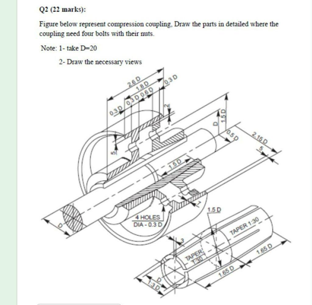 Q2 (22 marks): Figure below represent compression | Chegg.com