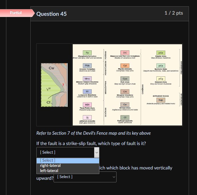 Solved Refer to Section 7 ﻿of the Devil's Fence map and its | Chegg.com