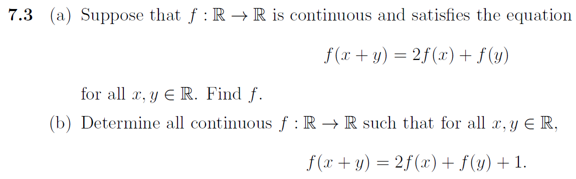 Solved (a) Suppose that f:R→R is continuous and satisfies | Chegg.com