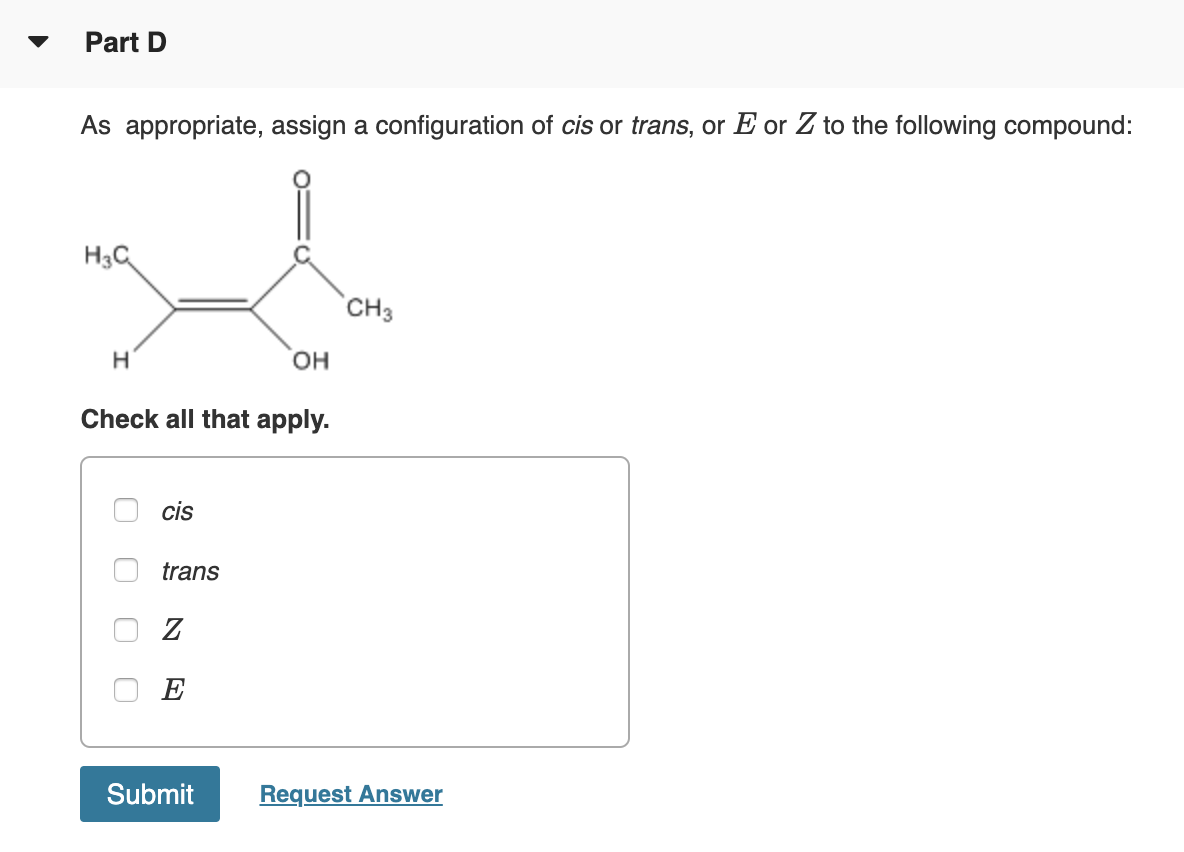 Solved Part a) As appropriate, assign a configuration of | Chegg.com