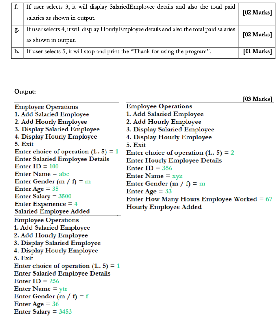 Solved 1 Write Java Application As Per Class Diagram And
