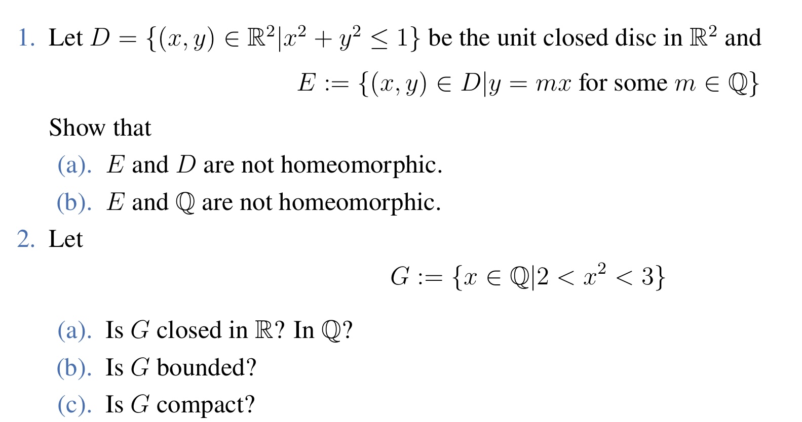 Solved Let D={(x,y)inR2|x2+y2≤1} ﻿be the unit closed disc in | Chegg.com