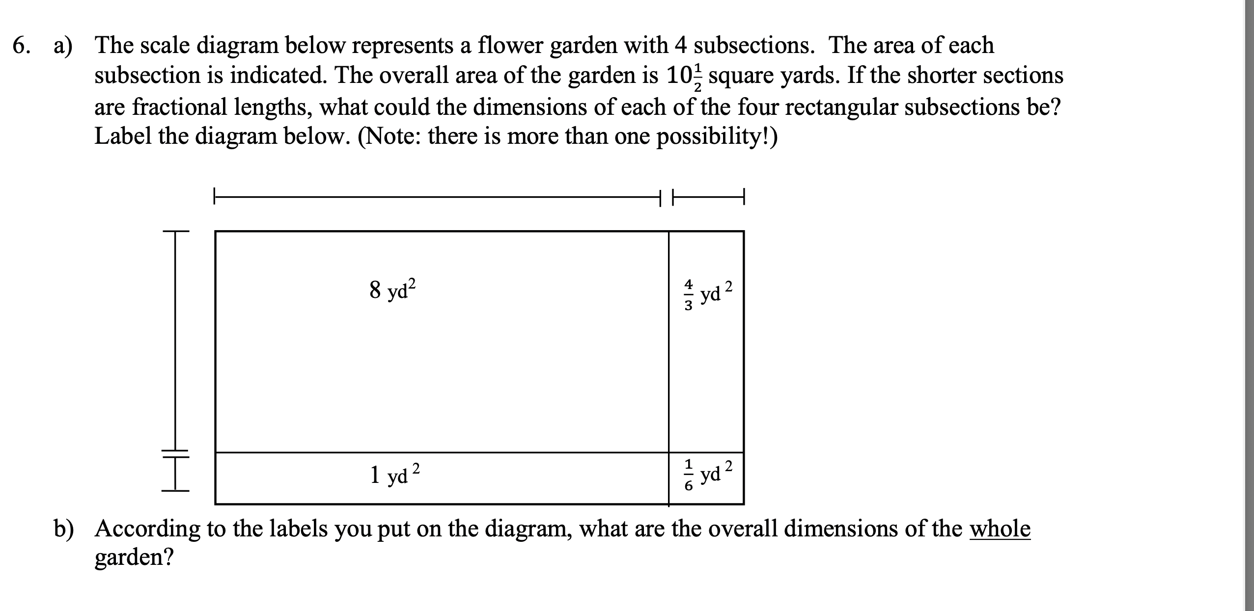 The scale diagram below represents a flower garden | Chegg.com