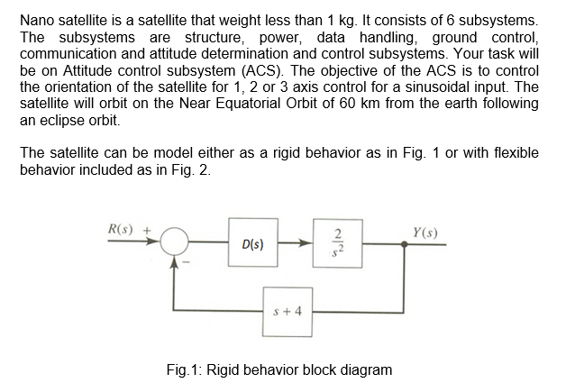 Nano satellite is a satellite that weight less than 1 | Chegg.com