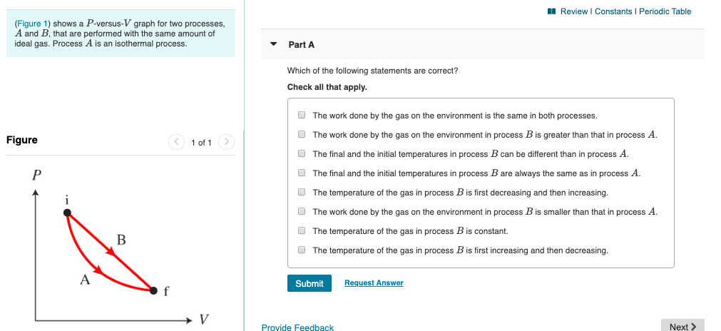 Solved (Figure 1) shows a P-versus-V graph for | Chegg.com