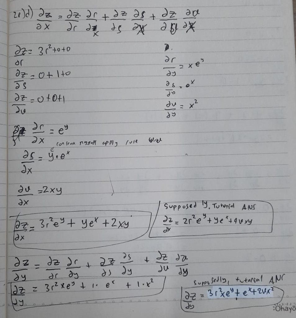 Solved Tutorial 1 No.24 d. Find the first partial | Chegg.com