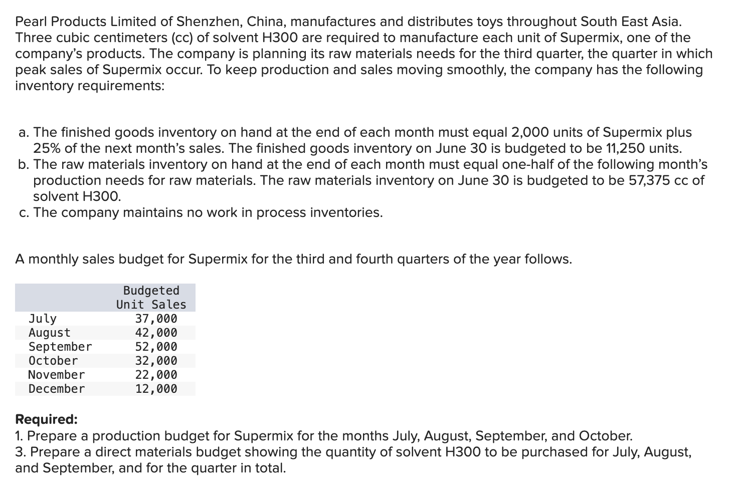Pearl Products Limited of Shenzhen, China, | Chegg.com