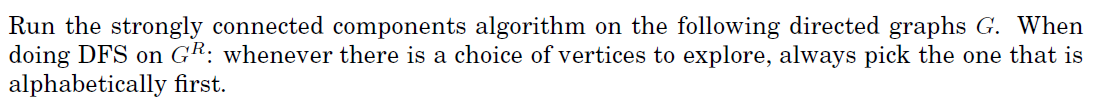 Solved Run the strongly connected components algorithm on | Chegg.com