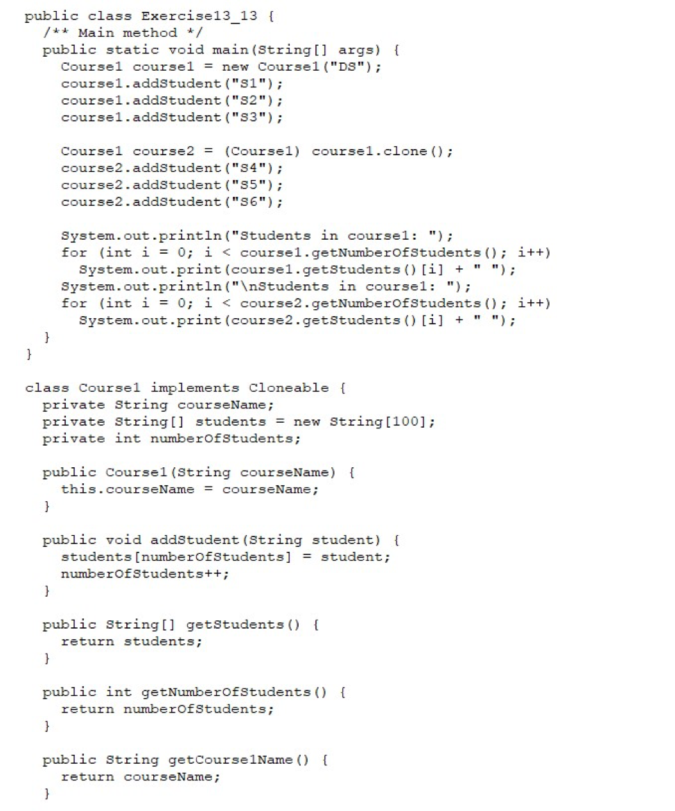 Solved public class Exercise13_13 { /** Main method */ | Chegg.com