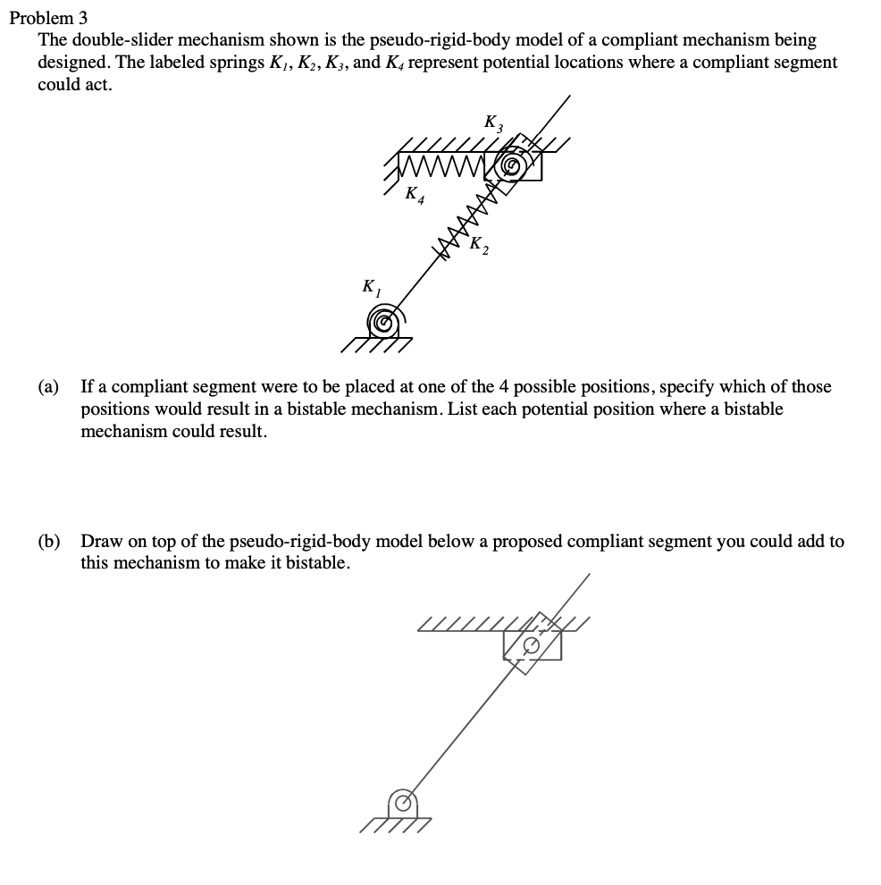 This is a compliant mechanism problem. Chegg's policy | Chegg.com