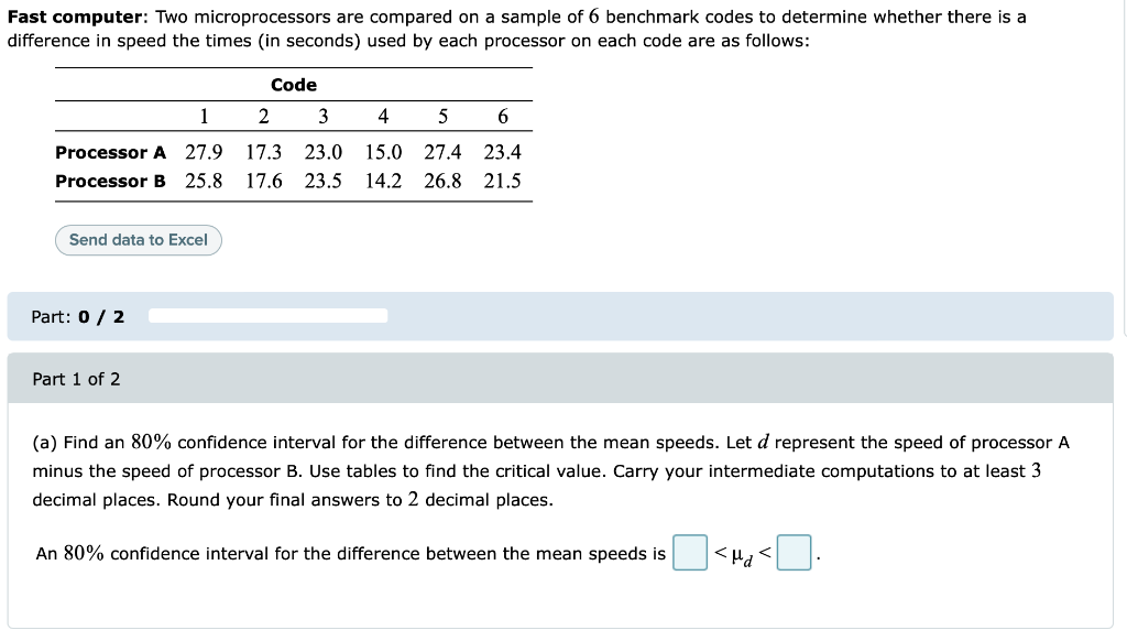 Solved Fast computer: Two microprocessors are compared on a | Chegg.com