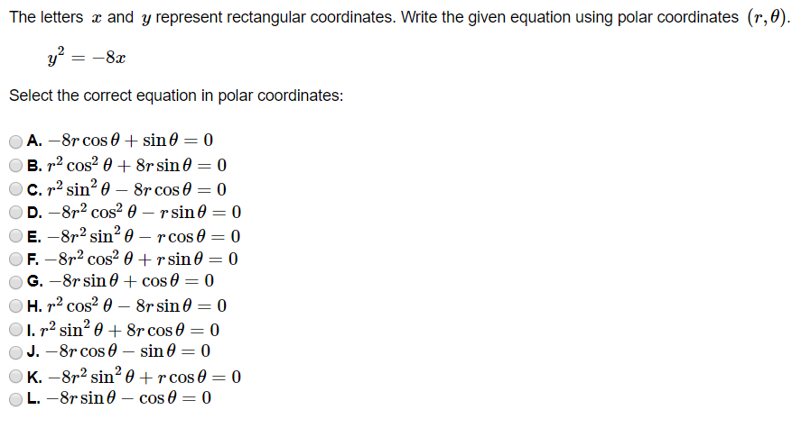 Solved The letters x and y represent rectangular | Chegg.com
