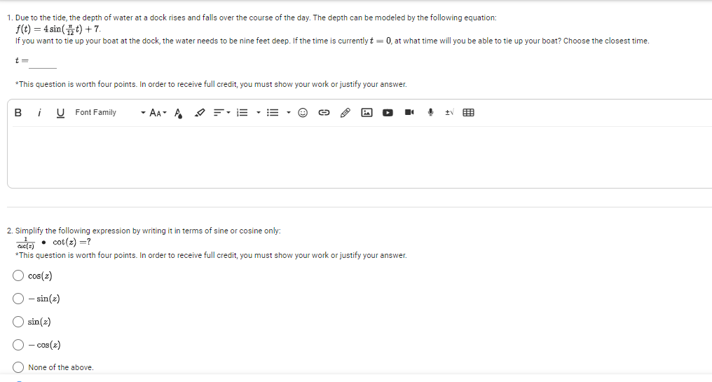 Solved 1. Determine the period of the following function. | Chegg.com