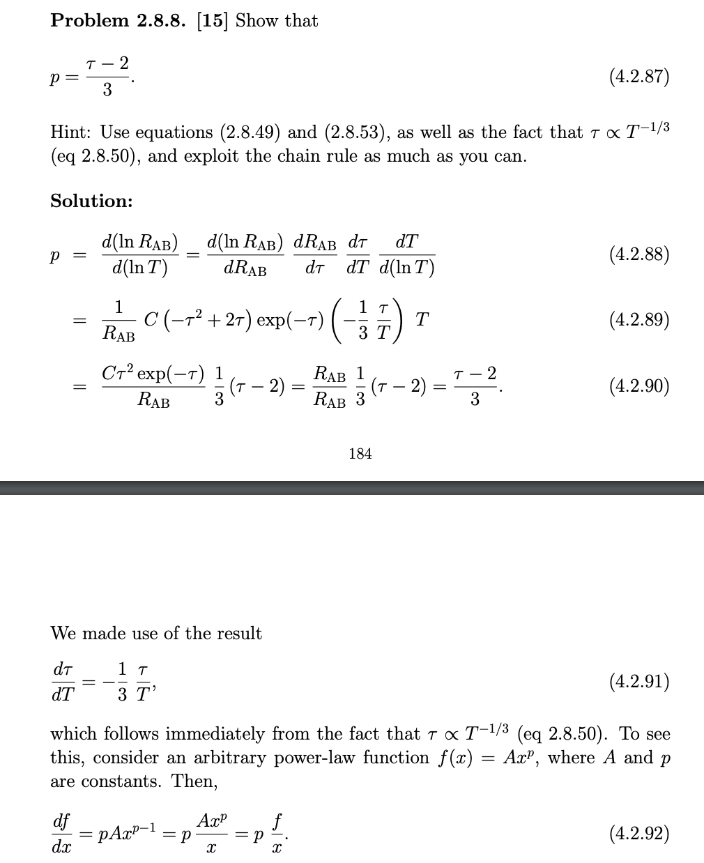 Problem 3.4.3 [10] Show that a power-law | Chegg.com