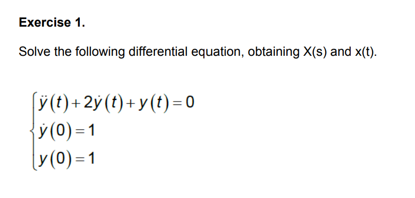 Solve the following differential equation, obtaining | Chegg.com