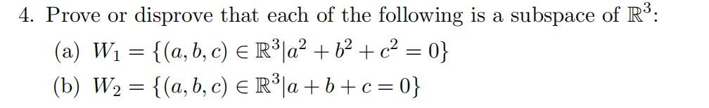 Solved 4. Prove or disprove that each of the following is a | Chegg.com