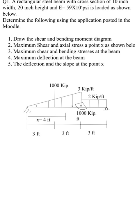 QI. A rectangular steel beam with cross section of 10 | Chegg.com