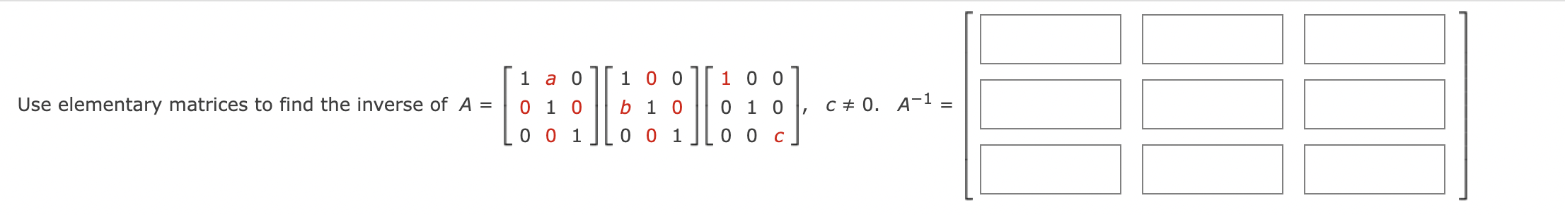 Solved Use elementary matrices to find the inverse of | Chegg.com | Chegg.com
